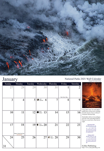 National Parks 2021 Wall Calendar